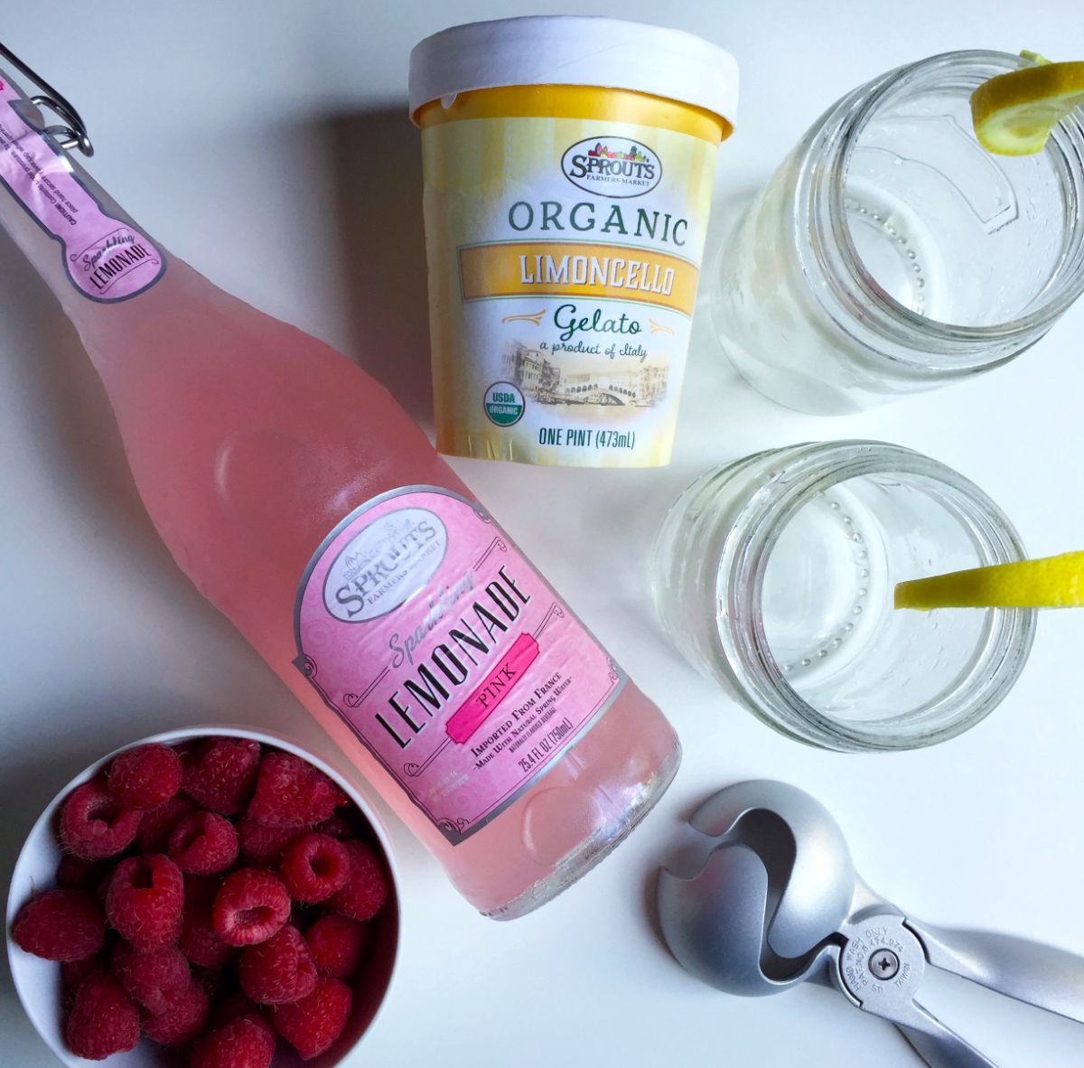 The Perfect 3 Ingredient Pink Lemonade + Gelato Float - Deep Fried Fit